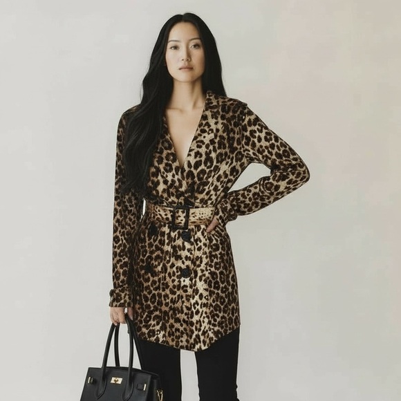 Vertigo Paris | Jackets & Coats | Vertigo Paris Xs Animal Print Double ...